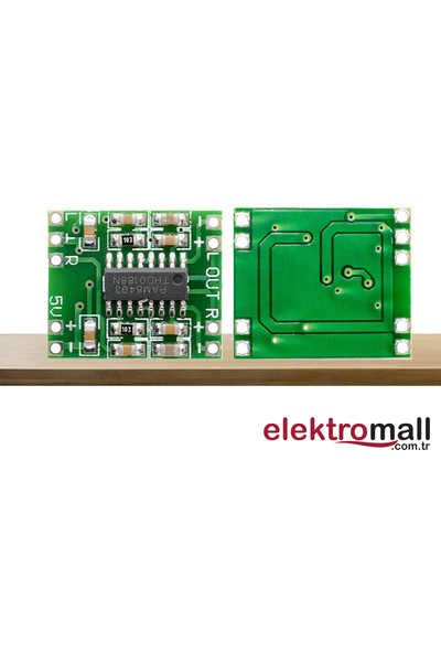 Elektromall PAM8403 Mini Digital Amplifier Board 2x 3W 2 Kanal 5V Amfi Kiti Elektromall PAM8403 Mini Digital Amplifier Board 2x 3W 2 Kanal 5V Amfi Kiti