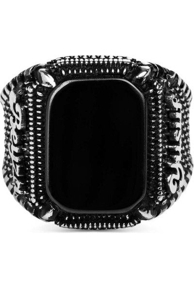 Pırıltı Onix Taş Erkek Yüzük