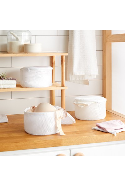 Ocean Home 3'lü Beyaz Iç Çamaşır Yıkama Filesi Ocean Home 3'lü Beyaz Iç Çamaşır Yıkama Filesi