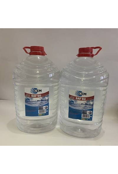 Cem Saf Su Ütü ve Akü Suyu 5 Lt 2'li Paket (Üretim Yılı 2021) Cem Saf Su Ütü ve Akü Suyu 5 Lt 2'li Paket (Üretim Yılı 2021)