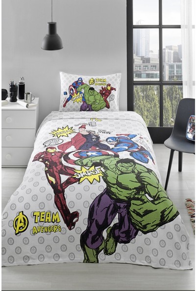 Özdilek Lisanslı Tek Kişilik Pike Takımı Avengers Özdilek Lisanslı Tek Kişilik Pike Takımı Avengers