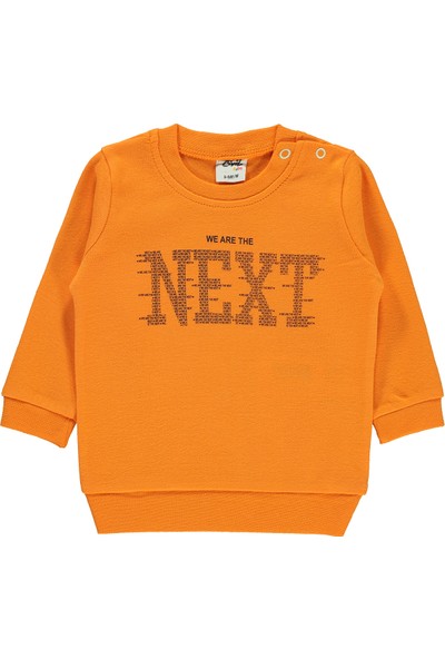 Civil Baby Erkek Bebek Sweatshirt 6-18 Ay Oranj
