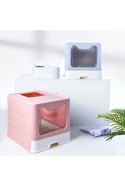 Mikopet Space Lux Kedi Tuvaleti-Pembe