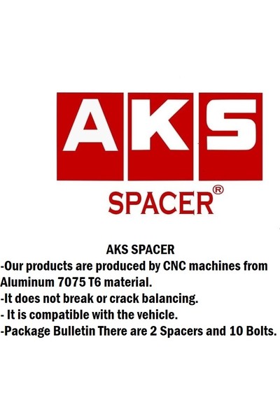 AKS Mercedes Sl Class 20 mm Spacer Flanş AKS Mercedes Sl Class 20 mm Spacer Flanş