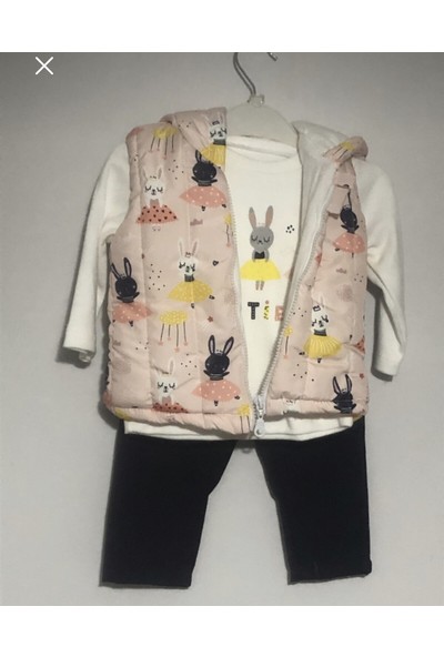Fera Çocuk Giyim Tavşan Desenli Takım