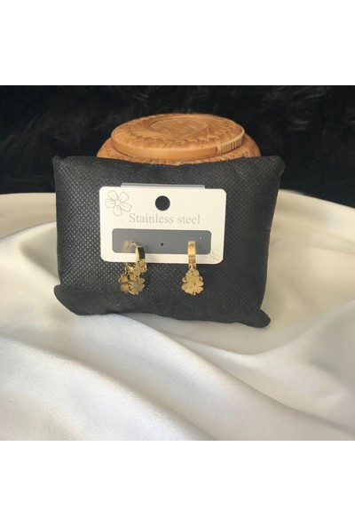 4Yıldız Çelik Yonca Küpe