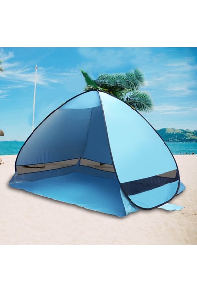 Otomatik Yapı-Ücretsiz Kamp Plaj Güneşlik Çadır, Hızlı Açık Açık Uv Koruma