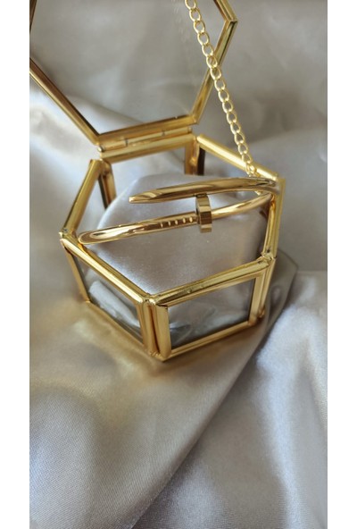 Sun Studio Çivi Detaylı Kararma Yapmaz Çelik Kelepçe