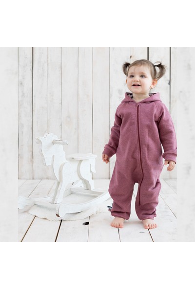 Organicera Organik Fermuarlı Dış Giyim Tulum, Bordo Organicera Organik Fermuarlı Dış Giyim Tulum, Bordo