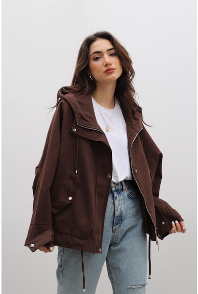 Behice Sağlam Bs Kapüşonlu Cepleri Çıtçıtlı Ceket Behice Sağlam Bs Kapüşonlu Cepleri Çıtçıtlı Ceket