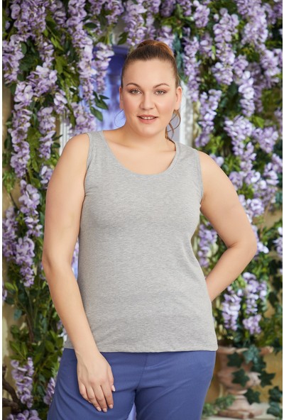 Rmg Büyük Beden Gri Atlet