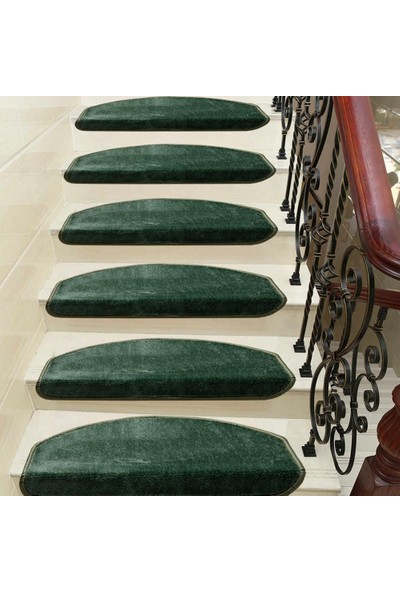 Stepmat Koyu Yeşil Kendinden Yapışkanlı Merdiven Basamak Paspası / Halısı Stepmat Koyu Yeşil Kendinden Yapışkanlı Merdiven Basamak Paspası / Halısı