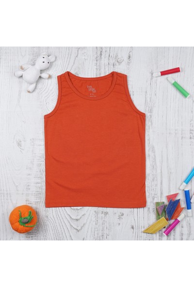 Think Simple Organik Erkek Çocuk Atlet - Kiremit Think Simple Organik Erkek Çocuk Atlet - Kiremit