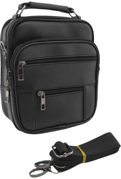 Sırımsı Siyah Çelik Kasalı Askı Aparatlı Suni Deri El Çantası 492 Sırımsı Siyah Çelik Kasalı Askı Aparatlı Suni Deri El Çantası 492