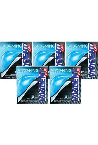 Vivident Storming Sakız Damla Sakızı Aromalı 33 G - 5 Adet Vivident Storming Sakız Damla Sakızı Aromalı 33 G - 5 Adet