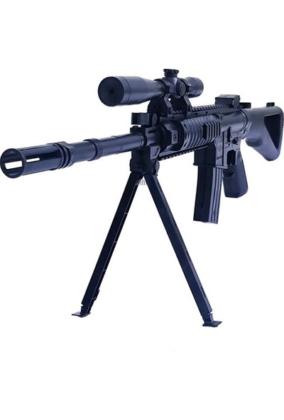 Lazerli Keskin Nişancı Oyuncak Tüfek Gerçek Görünümlü Ayaklı Dipçikli Şarjörlü Boncuk Atan Sniper Tabanca Lazerli Keskin Nişancı Oyuncak Tüfek Gerçek Görünümlü Ayaklı Dipçikli Şarjörlü Boncuk Atan Sniper Tabanca