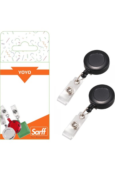 Sarff Yuvarlak Kancalı Siyah Yoyo Eko 2'li