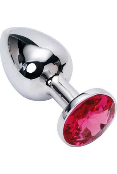 Nirvana Sağlık Ürünleri Gümüş Metal Taşlı Küçük Boy Anal Plug