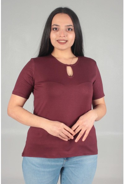 Truva Xxl Büyük Beden Kadın Giyim Penye Bluz Çok Renkli BZ606