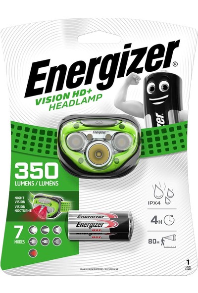 Energizer Enr Hl Vision Hd Plus 3xaaa Tray
