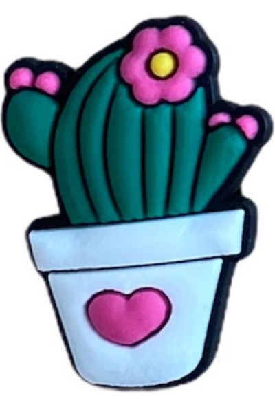 İnvitro Medikal Kaktüs Çiçek Desenli Crocs Terlik Süsleri D29 İnvitro Medikal Kaktüs Çiçek Desenli Crocs Terlik Süsleri D29