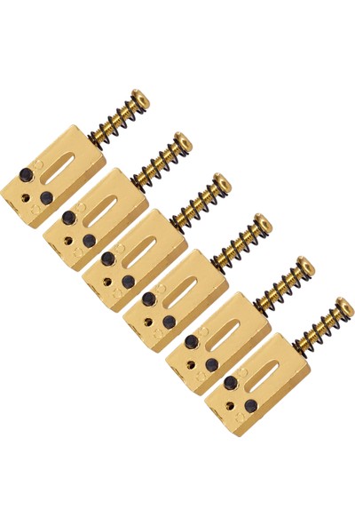 Perfk 6 Adet Vintage Gitar Rulo Köprü Dize Eyer Elektrik Köprüsü Altın Için( Yurt Dışından) Perfk 6 Adet Vintage Gitar Rulo Köprü Dize Eyer Elektrik Köprüsü Altın Için( Yurt Dışından)