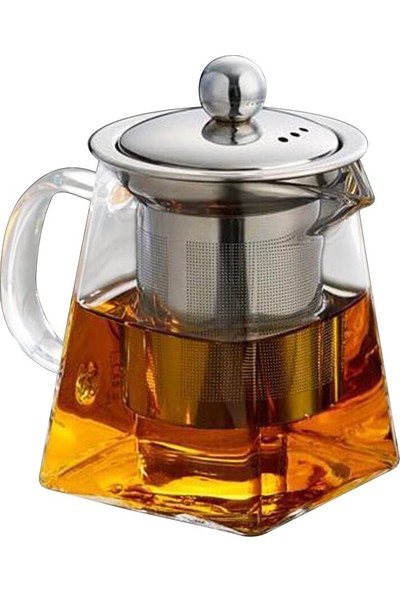 Sanlindou Paslanmaz Çelik Filtreli Cam Demlik -Şeffaf (Yurt Dışından)