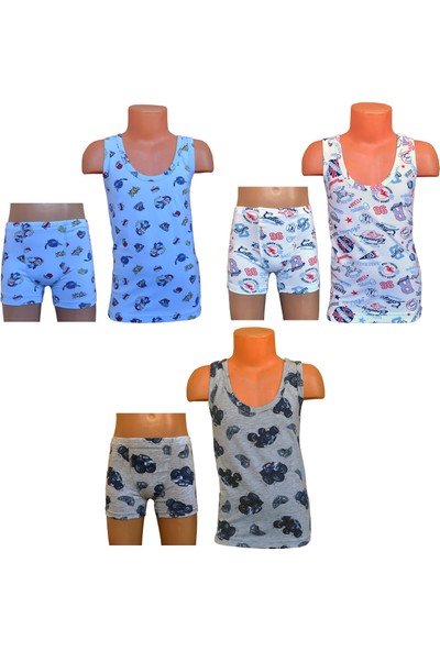 Stilstar Erkek Çocuk Çamaşır Takımı (3 Takım)