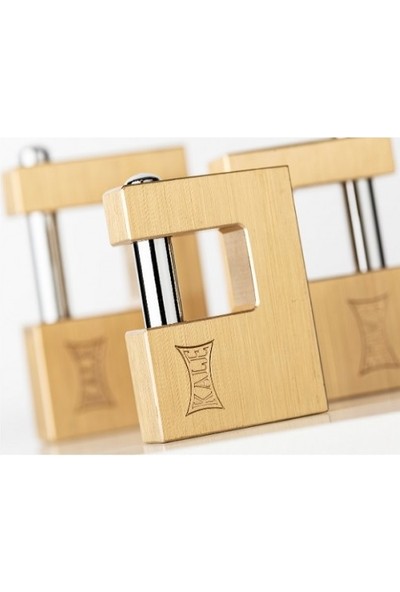 Kale Yatay Pirinç Asma Kilit (Sarı) 60 mm - KD001/50-260 Kale Yatay Pirinç Asma Kilit (Sarı) 60 mm - KD001/50-260