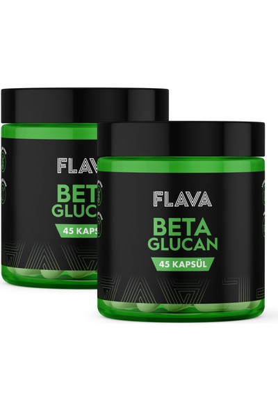 Flava Beta Glucan - 45 Kapsül x 2 Adet