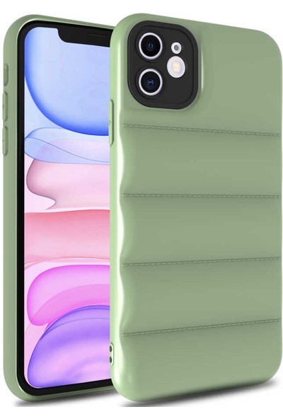 Case 4U Apple iPhone 11 Kılıf Kamera Korumalı Darbelere Dayanıklı Kasis Arka Kapak Yeşil