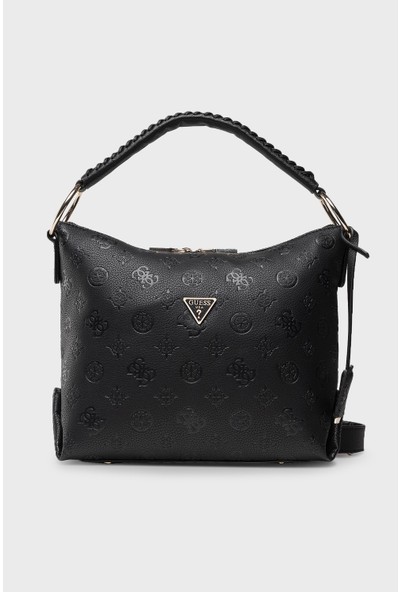 Guess Logolu Çıkarılabilir ve Ayarlanabilir Omuz Askılı Helaina Çanta Bayan Çanta HWPG8403020 Bla