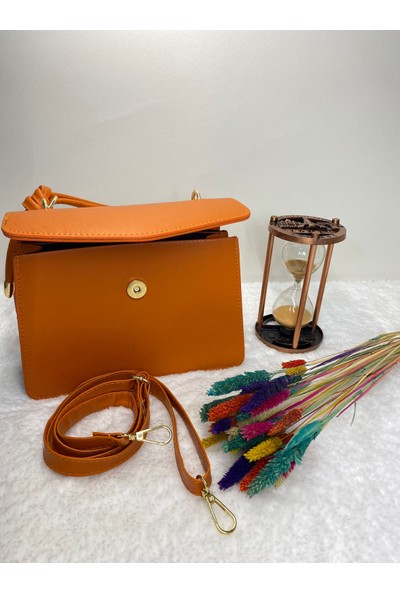 Tubu Sandra Taba Kapaklı Kadın El ve Omuz Çantası