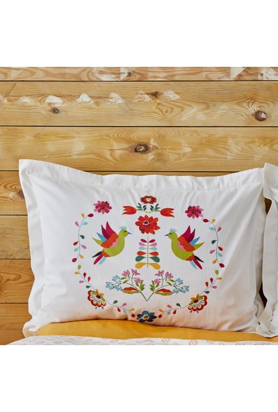 Karaca Home Parlin Fuşya %100 Pamuk 2'li Yastık Kılıfı