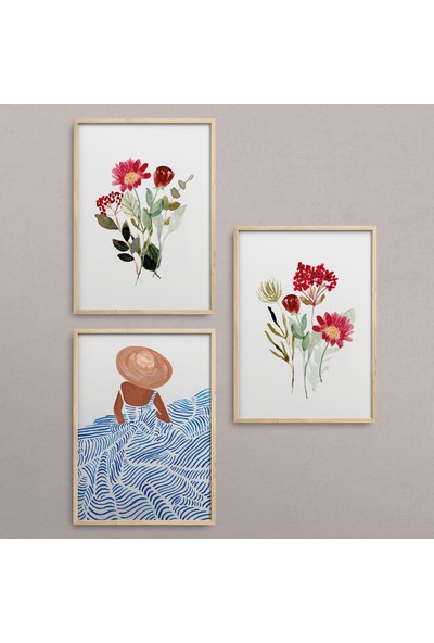 Home Pack Çerçeveli 3 Parça Tablo Seti