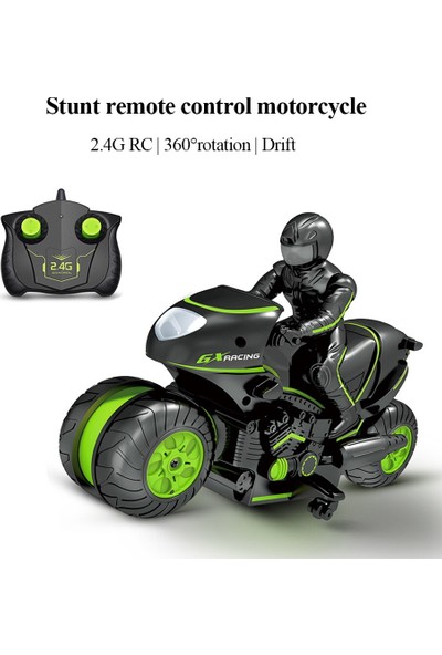 Motosiklet Radyo Uzaktan Kumandalı Oyuncak Arabalar Sürüklenme Yüksek Hızlı Motosiklet Model Kiti Çocuklar Için Stunt (Yeşil) Motosiklet Radyo Uzaktan Kumandalı Oyuncak Arabalar Sürüklenme Yüksek Hızlı Motosiklet Model Kiti Çocuklar Için Stunt (Yeşil)