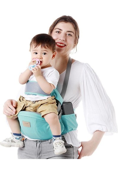 Bebek Bel Dışkı Bebek Taşıyıcı Kalça Koltuk Bebek Bebek Toddlers (Gri)