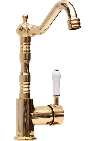 Fkn Mix Porselen Rustik Altın Eviye Bataryası