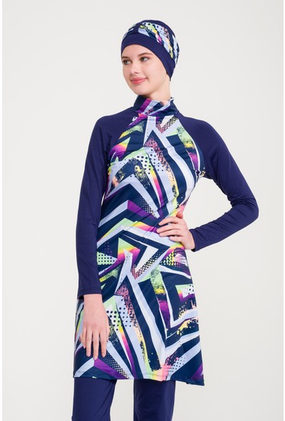 Armare Kadın Tam Kapalı Tesettür Mayo - Lacivert