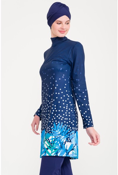 Armare Kadın Tam Kapalı Tesettür Mayo - Lacivert