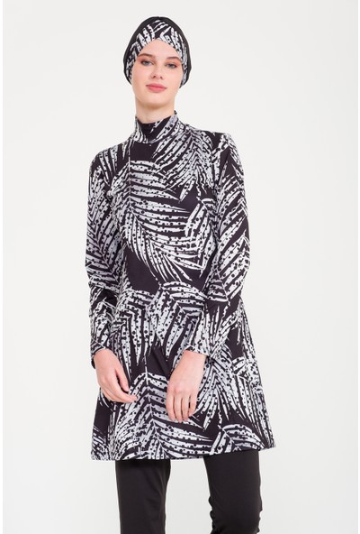 Armare Kadın Tam Kapalı Tesettür Mayo - Siyah