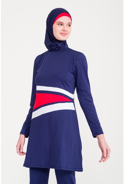 Armare Kadın Tam Kapalı Tesettür Mayo - Lacivert