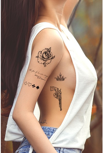 Revolver Çoklu Geçici Dövme Unisex Tattoo Revolver Çoklu Geçici Dövme Unisex Tattoo