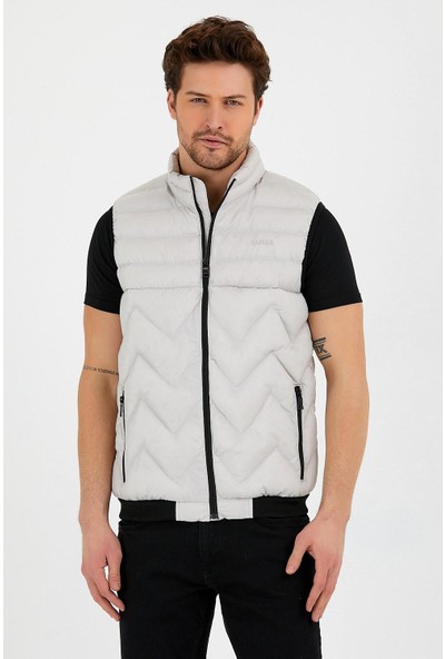 Danger Erkek Spor Şişme Yelek Ekru Danger Erkek Spor Şişme Yelek Ekru
