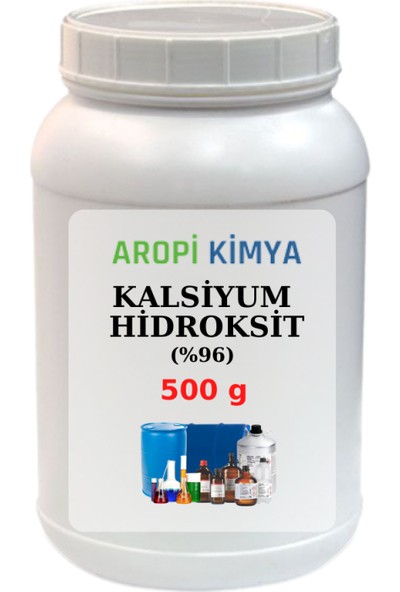 Aropi Kalsiyum Hidroksit ( % 96 ) 500 gr Aropi Kalsiyum Hidroksit ( % 96 ) 500 gr