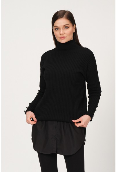 Rakam1973 Siyah Kurtarıcı Etek Sahte Etek