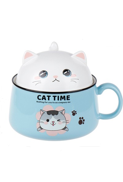 Sevimli Seramik Anlık Şehriye Kase Kapaklı Öğrenci Ofis Büyük Kapasiteli Süper Yaratıcı Karikatür Erişte Kase Kahve Kupa | Kaseler Sevimli Seramik Anlık Şehriye Kase Kapaklı Öğrenci Ofis Büyük Kapasiteli Süper Yaratıcı Karikatür Erişte Kase Kahve Kupa | Kaseler
