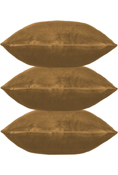Kadife Kırlent Kılıf Kahverengi 3 Adet Kadife Kırlent Kılıf Kahverengi 3 Adet