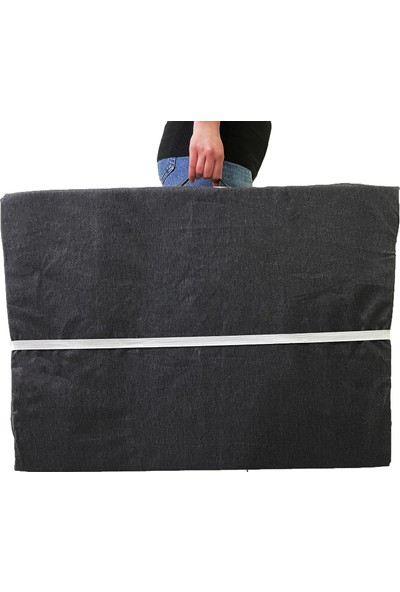 Vip Home Concept Katlanır Yatak Yer Yatağı Sünger Yatak Tek Kişilik 80 x 180 cm Siyah Kırçıllı