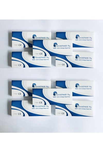 Novacheck Hızlı Antigen Testi 10 Adet Novacheck Hızlı Antigen Testi 10 Adet